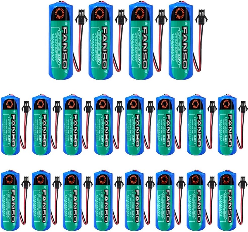 Amazon.com: YICUAA (20 Pack) CR17450E Replacement 3.0V 2200mAh Lithium ...