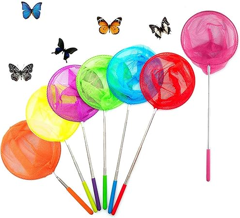 Amazon.com: Haploon 14 Pack Colored Telescopic Butterfly Nets Bug ...