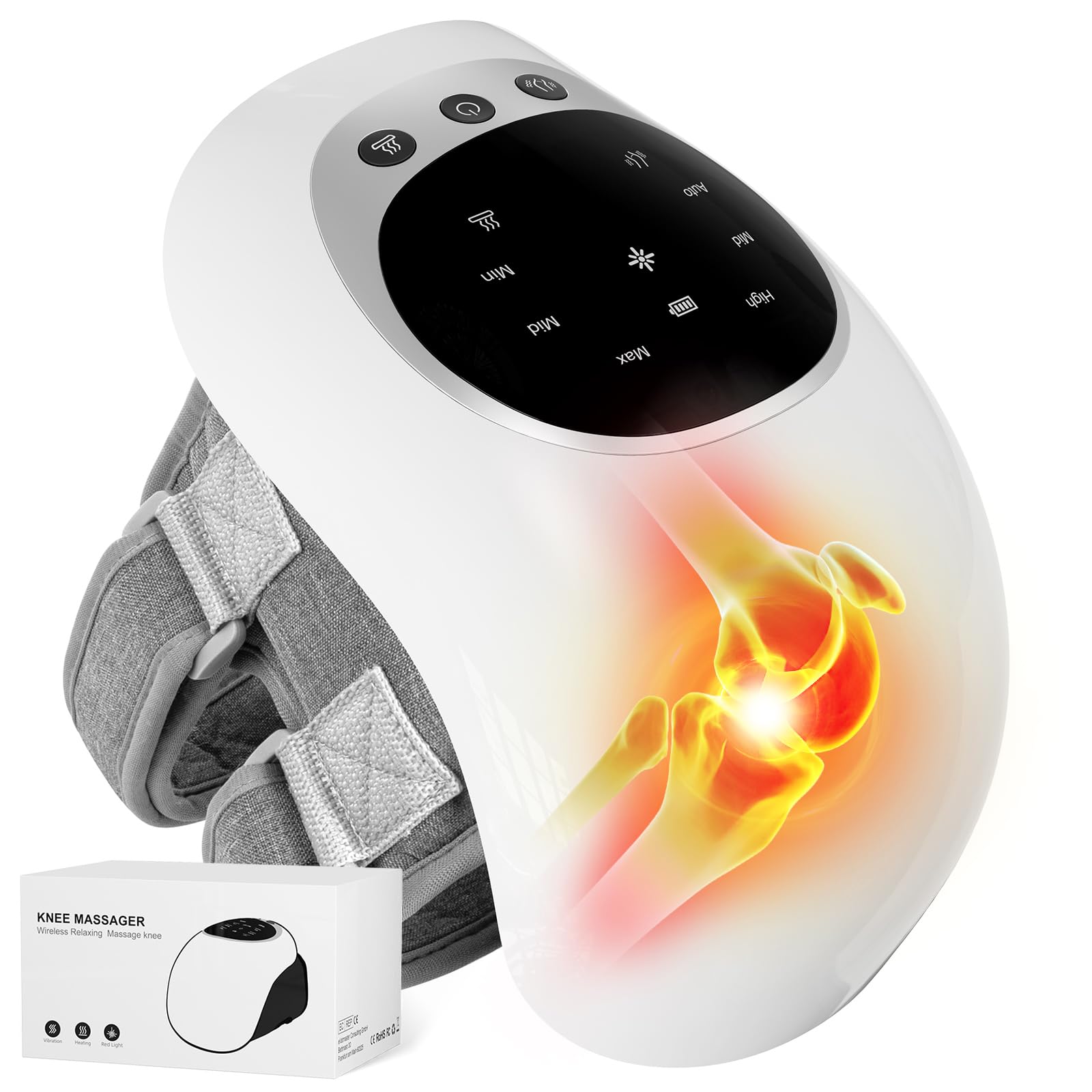 Buy Knee Massager, Cordless Knee Massager, Infrared Light Heat for Knee ...
