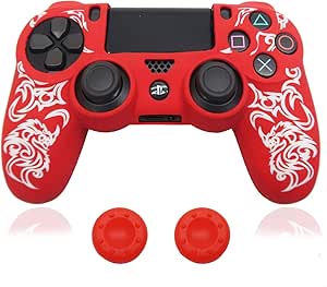 Amazon.com: PS4 Controller Skin, BRHE Anti-Slip Silicone Grip Cover ...
