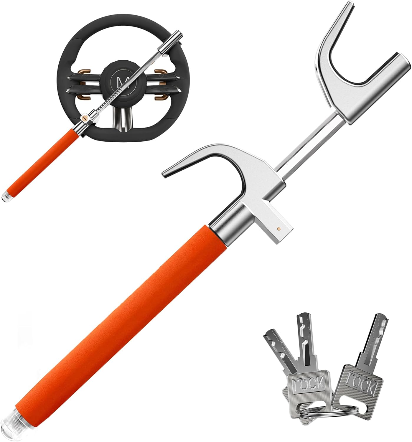 SURDOCA Multifunction Steering Wheel Lock – High Security Anti Theft ...