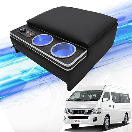 Amazon | WeCar 日産・NV350キャラバン E26 バンVX/バンDX、E25 バンDX USBポート付き 前後期 H27.7-現行 車用 アームレスト コンソール 車内収納 ...