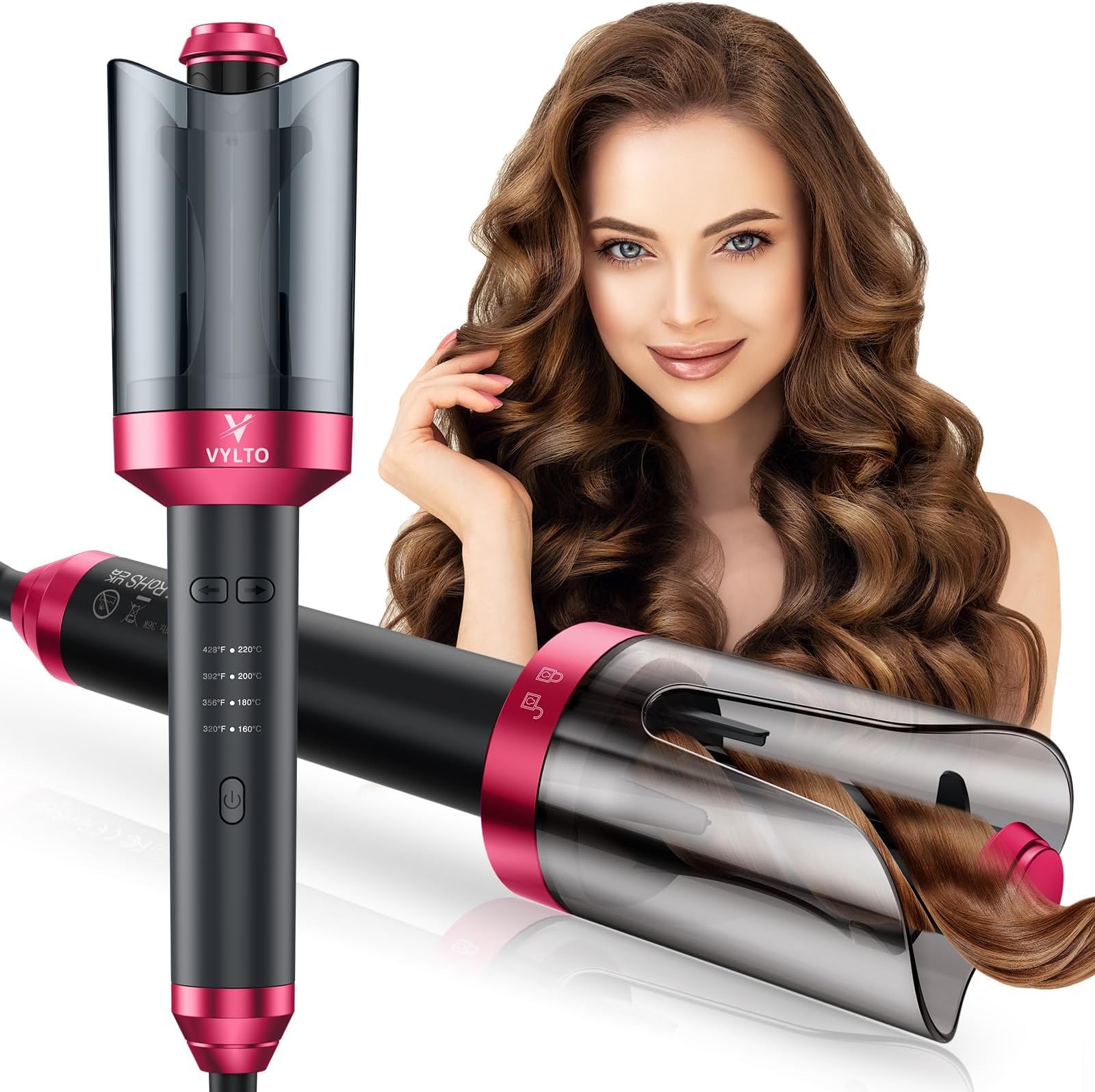 Amazon.com: 2023 New Automatic Hair Curler - 360° Rotating Curling Iron ...