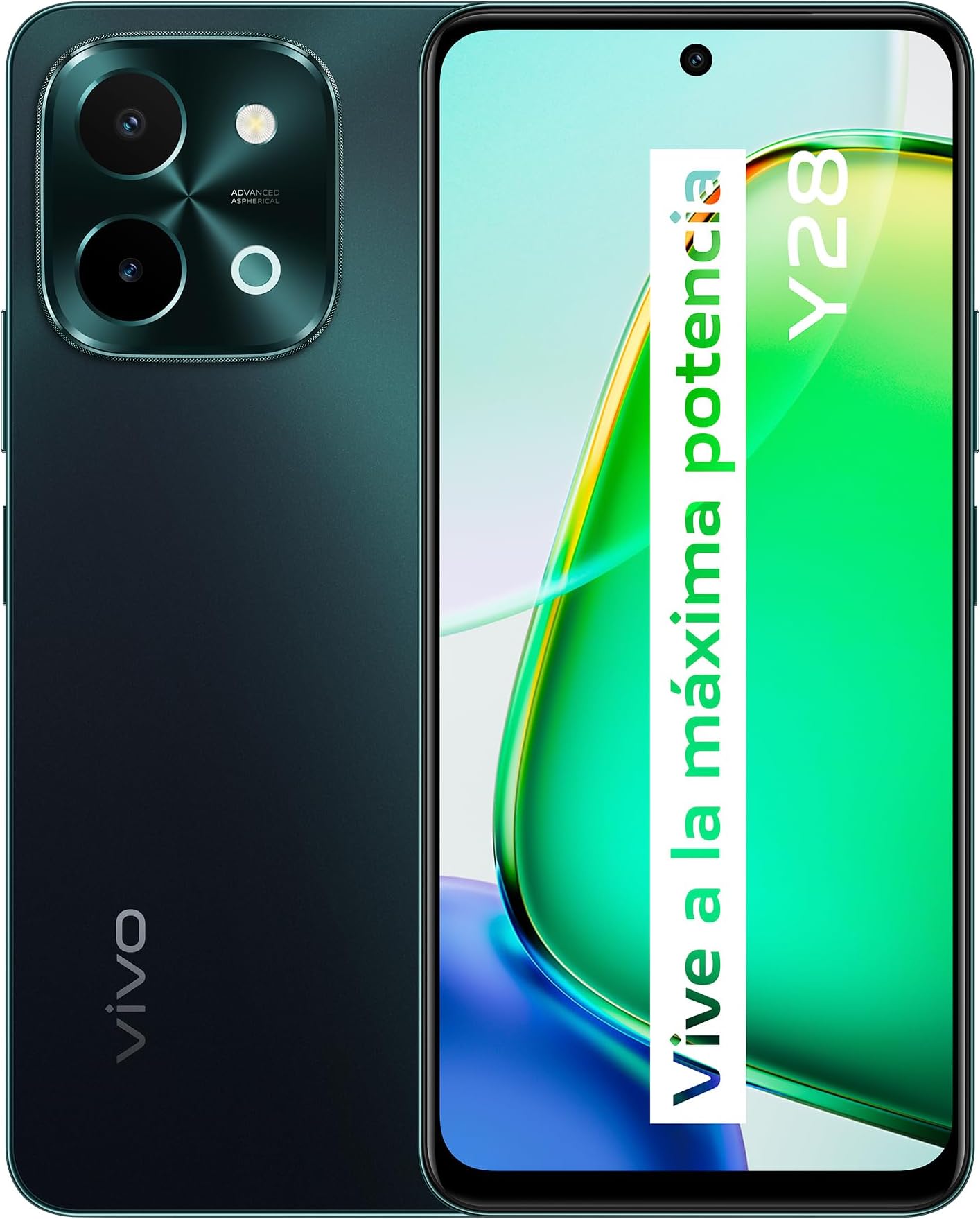 vivo Y28 Smartphone, 8 GB + 256 GB, 6000 mAh, Cámara Principal de 50 MP ...