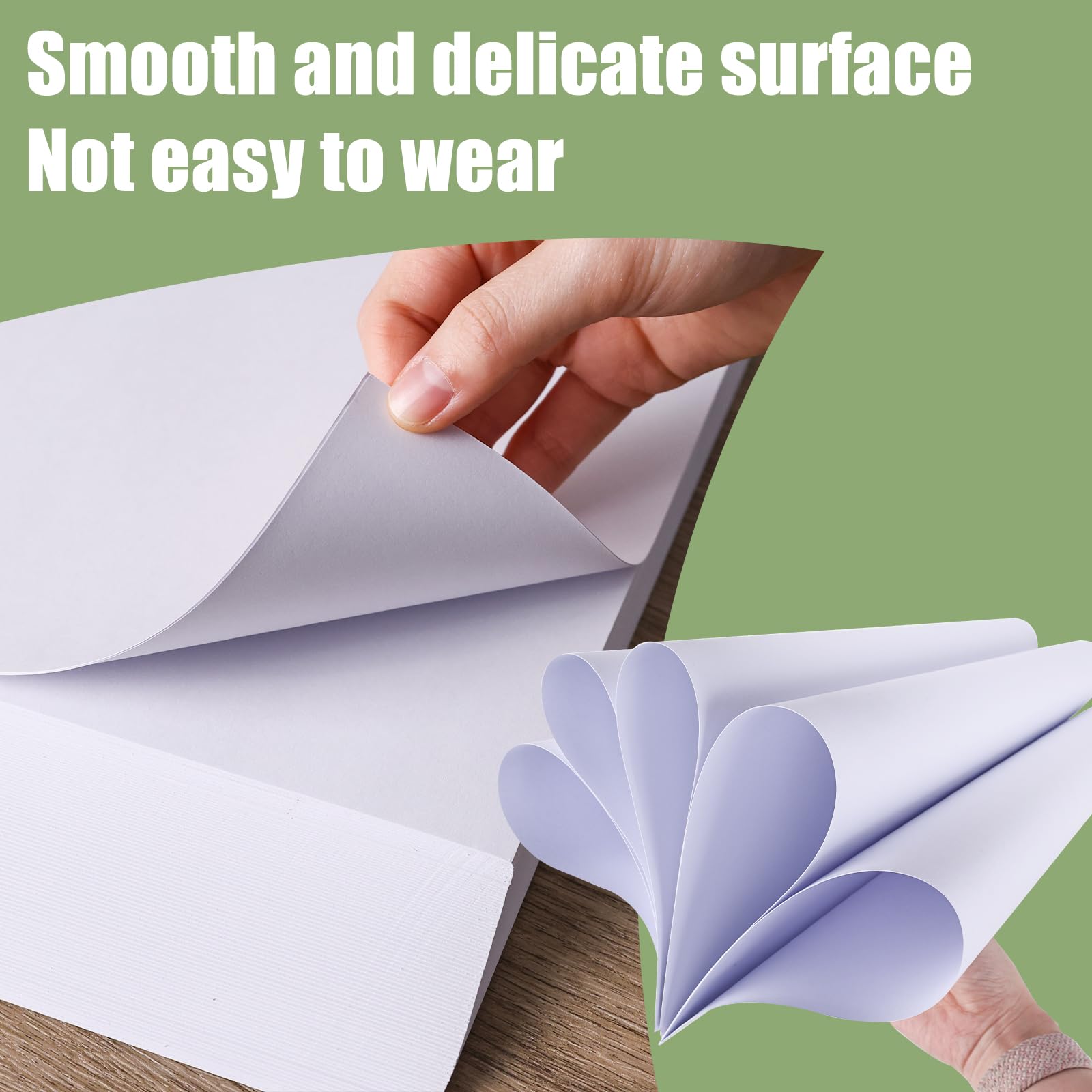 Snapklik.com : 50 Sheets White Cardstock, 12 X 12 Scrapbook Paper Heavy ...