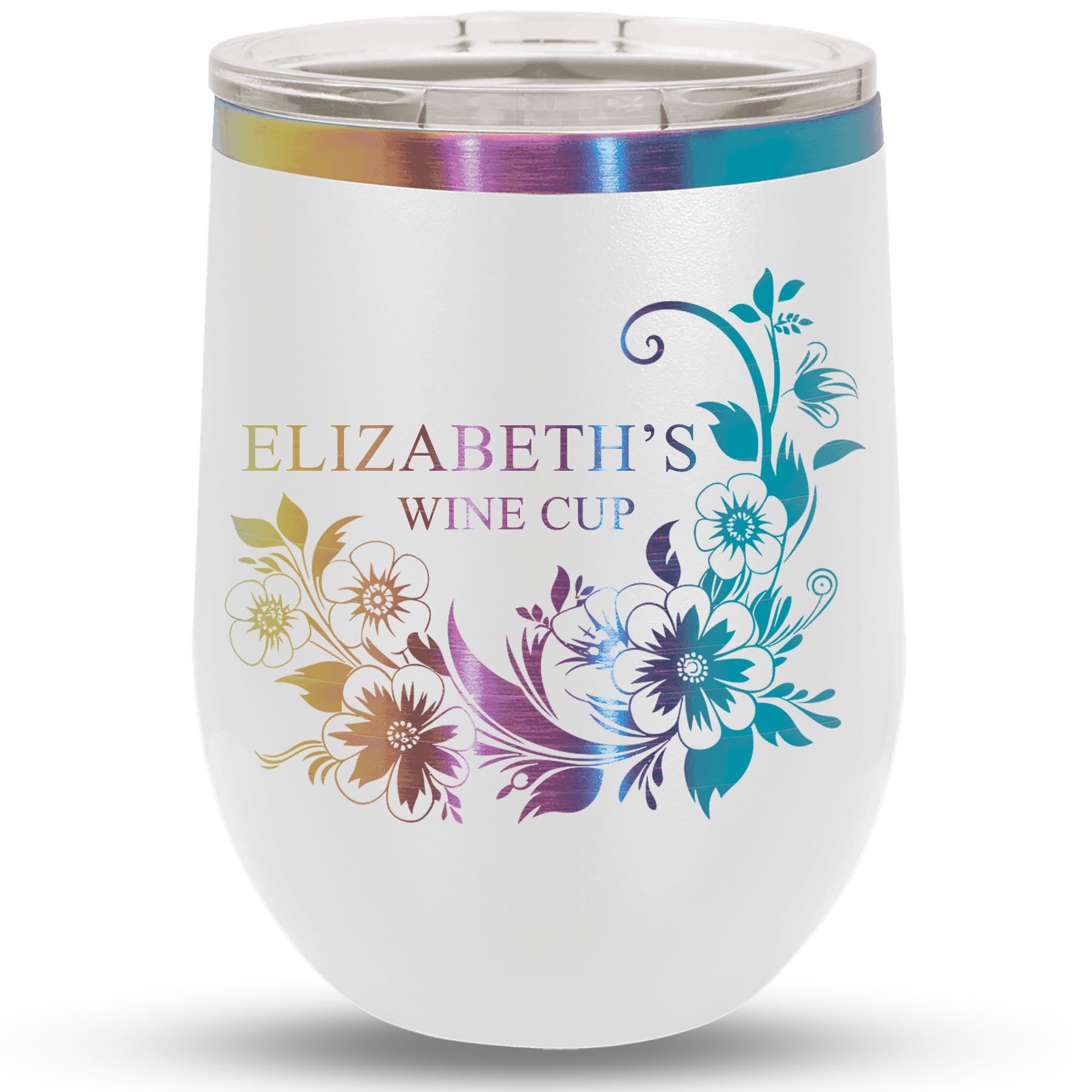 Amazon.com | Personalized Wine Tumblers with Lid – Custom Engraved ...