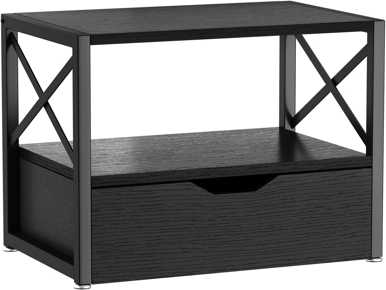 IBUYKE 2 Tier Desktop Printer Stand,Multi-Purpose Desk Organizer,Wooden ...