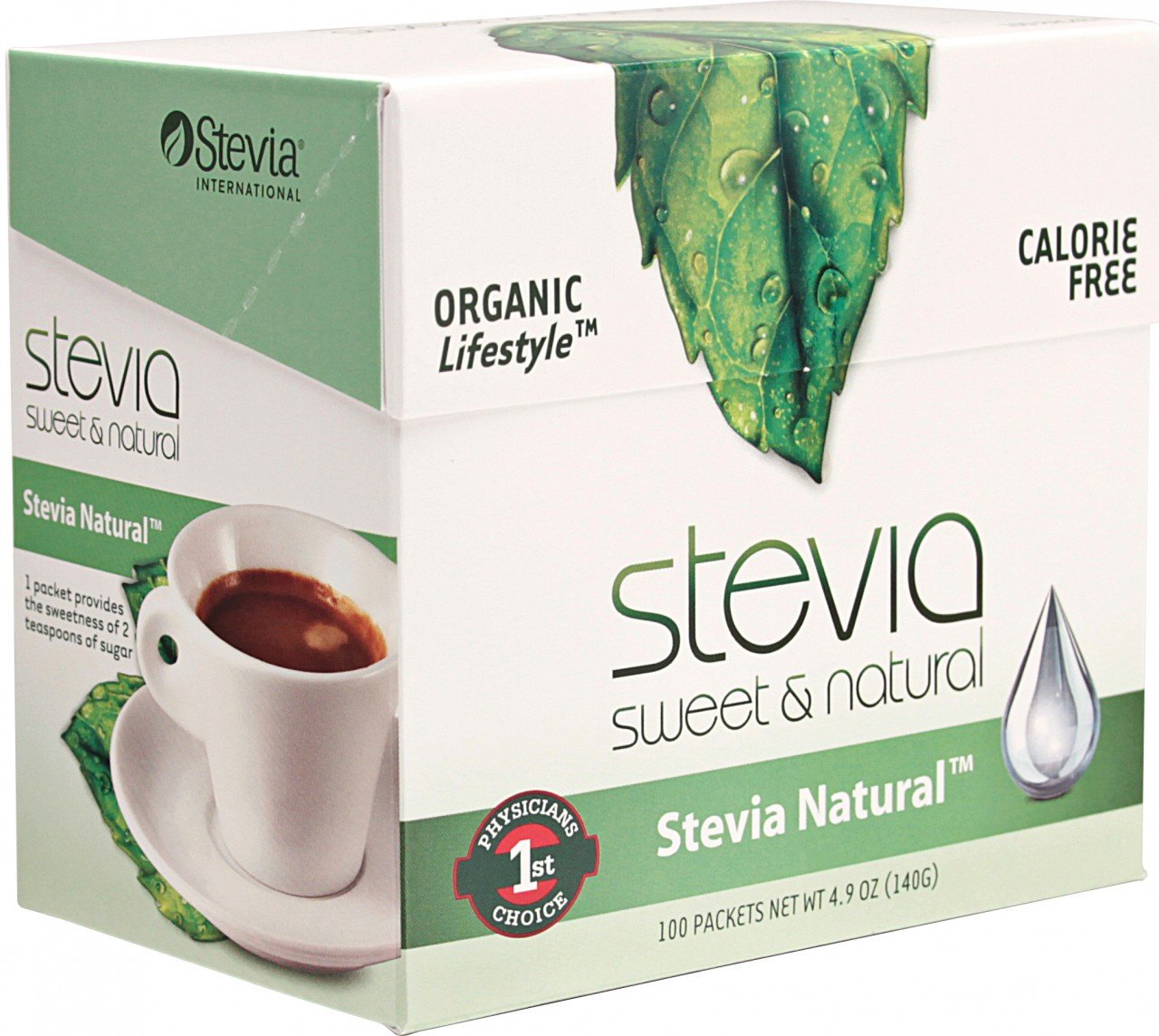Amazon.com: Stevia International Stevia Sweet & Natural Premium, 100 ...