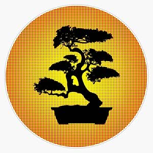 Amazon.com: Cool Bonsai Tree Gift For Yoga Lovers Sticker Vinyl Bumper ...