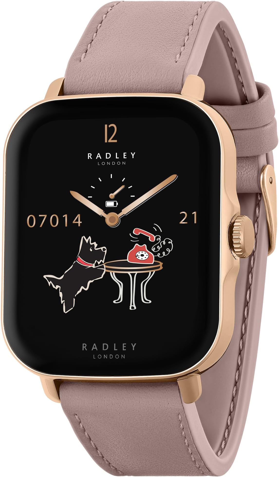 RADLEY Series 20 Womens Smart Calling Watch with Pink Leather Strap ...