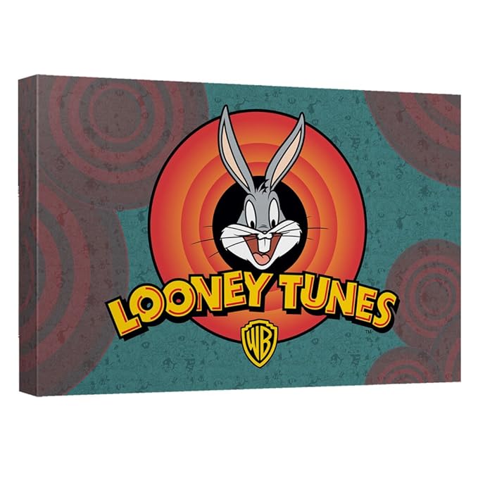 Trevco Tunes/Looney Logo L Canvas Wall Art with BK Board : Amazon.in ...
