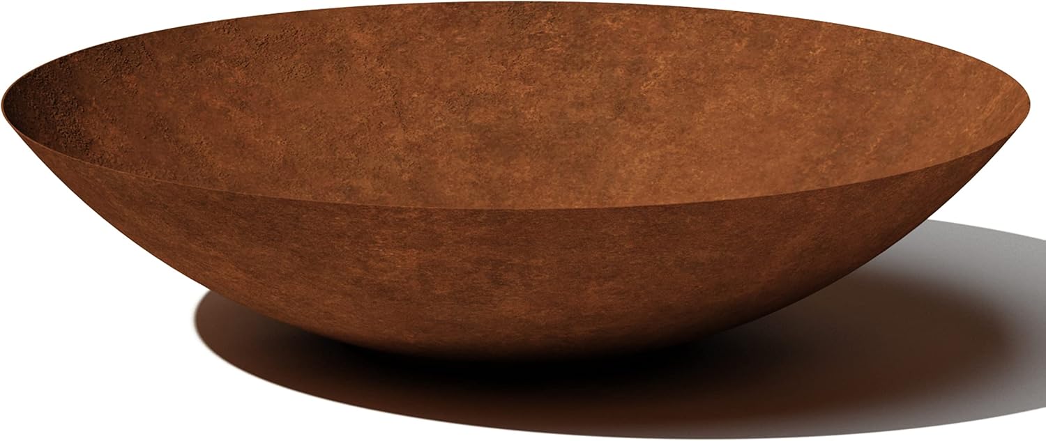 Amazon.com : Veradek Corten Steel Round Bowl Planter, 8-Inch Height by ...