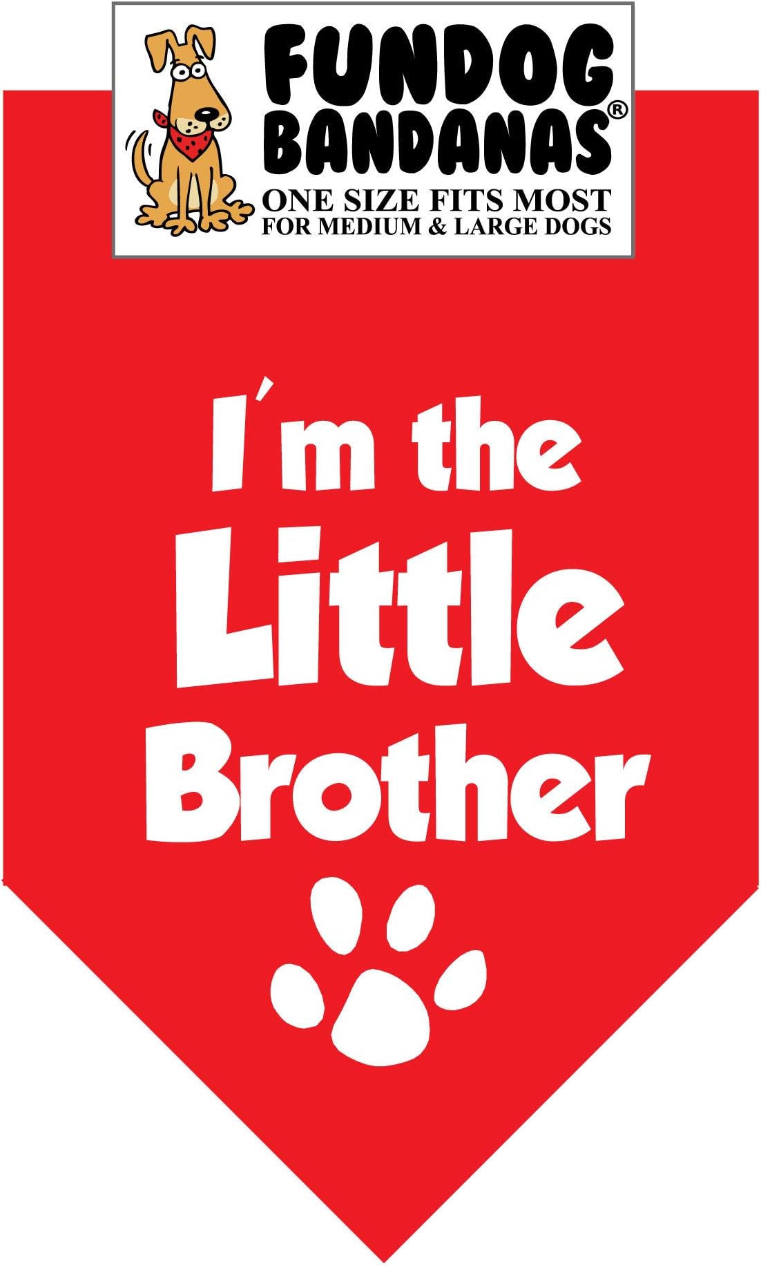 Amazon.com : I'm The Little Brother Dog Bandana (One Size Fits Most for ...