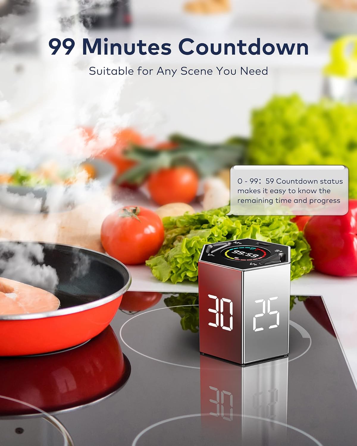 Buy Ticktime Pomodoro Timer Digital Cube Timer Hexagon Visual