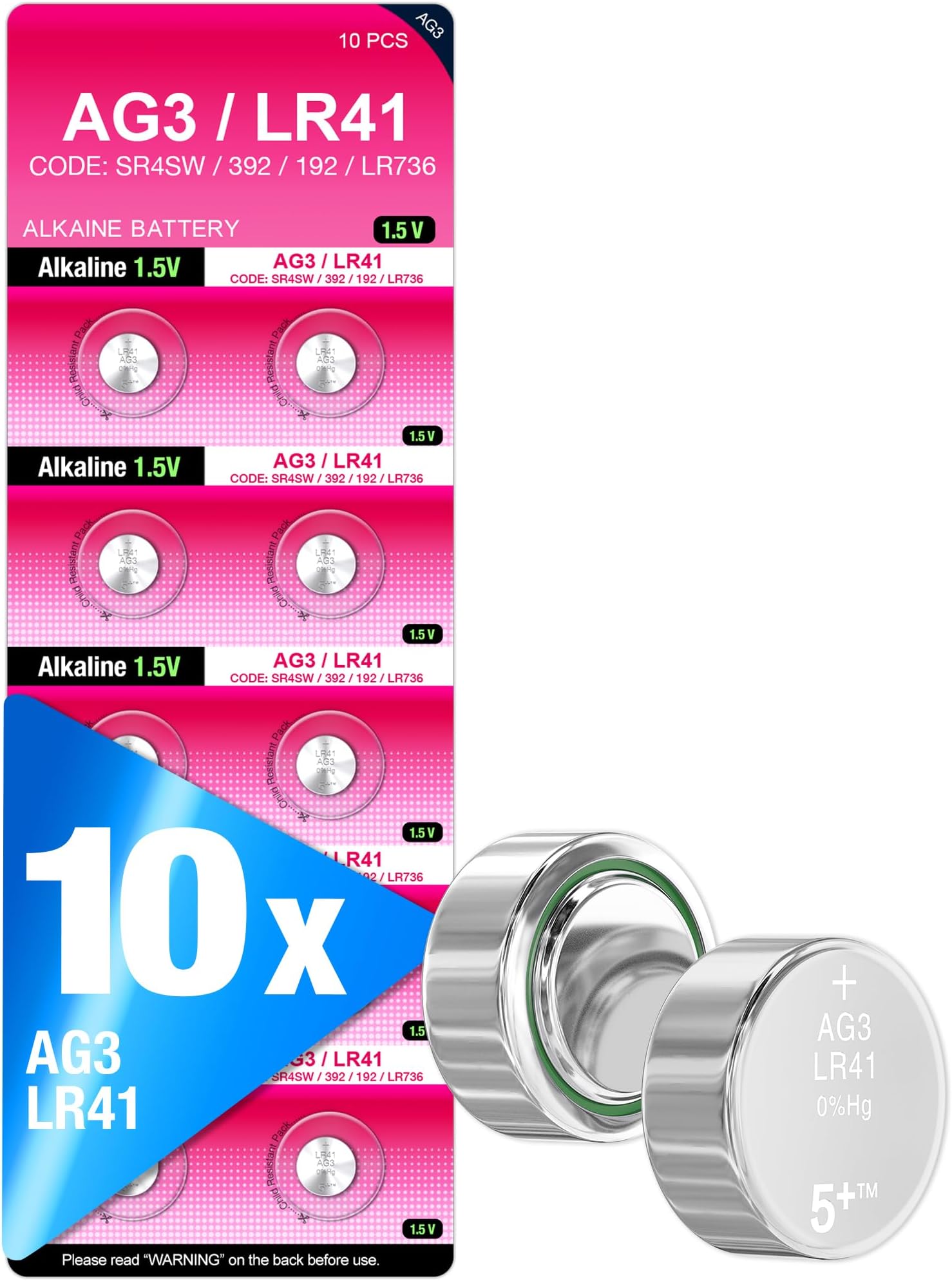 HYCELL LR41 1.5 V Alkaline Battery (Pack of 4): Amazon.co.uk ...