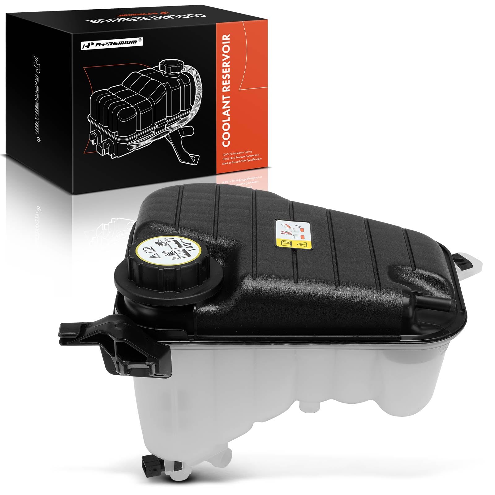 A-Premium Engine Coolant Overflow Recovery Reservoir Tank [W/ Cap ...