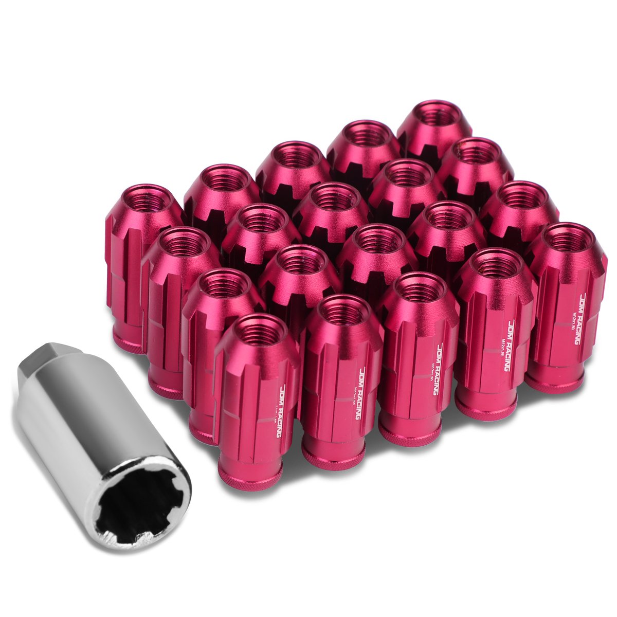 DNA MOTORING LN-ZTL-9025-15-PK 20Pcs M12 x 1.5 Open End Style Wheel Lug ...