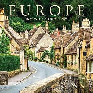 Amazon.co.jp: Europe 2025 12 X 12 Wall Calendar : Willow Creek Press ...