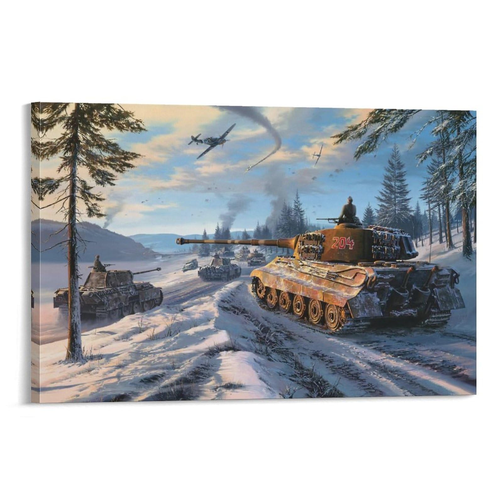Amazon.com: War Art Poster WW2 World War Two Winter Offensive German ...