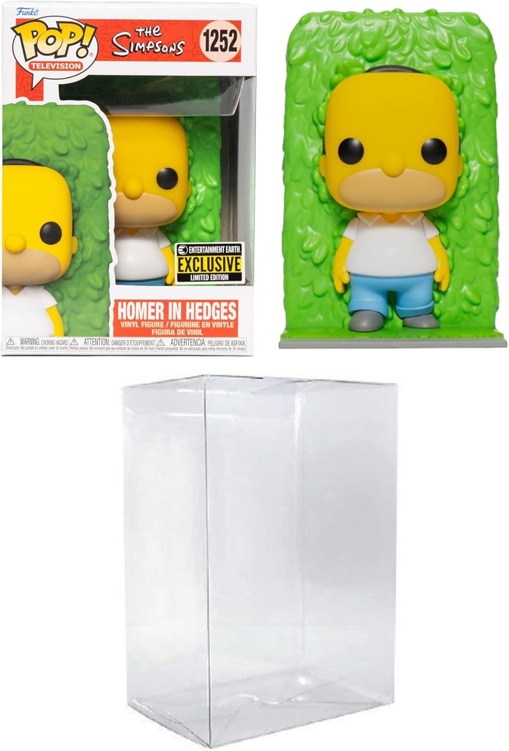 Amazon.com: Funko Pop! TV: The Simpsons - Homer in Hedges Entertainment ...