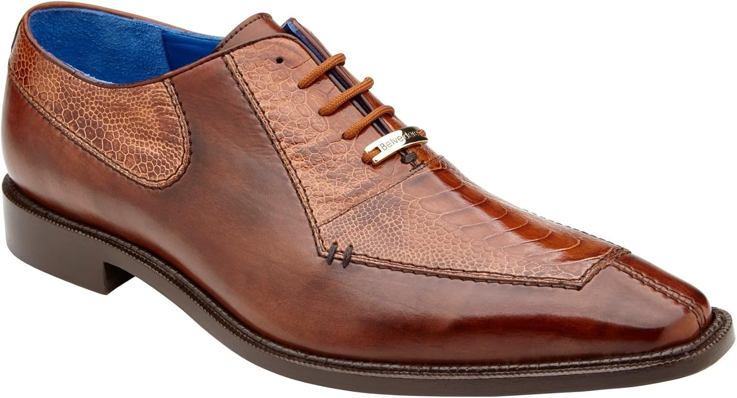 Amazon.com | Antique Peanut Ostrich Leg & Italian Calf Biagio Shoe ...