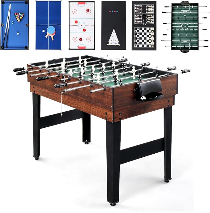 Amazon.com: PEXMOR 10-in-1 Multi Game Set for Adults and Family, 48 ...