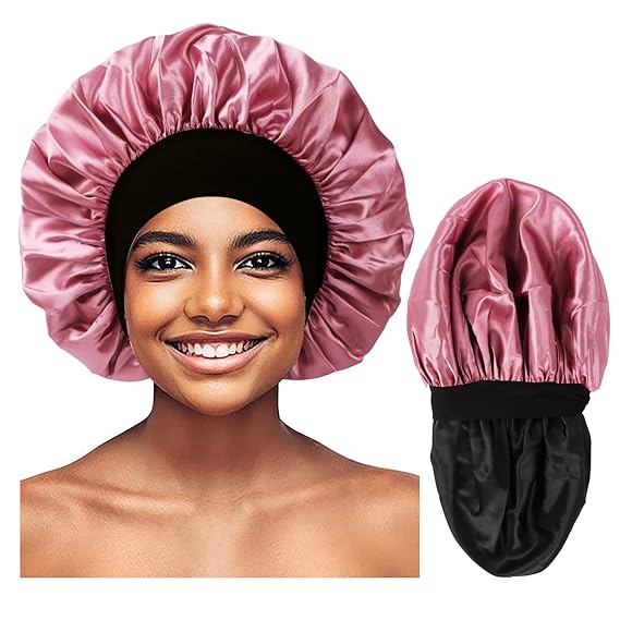 Amazon.com: Bonnet for Men,Hair Bonnet for Sleeping,Double Layer Satin ...