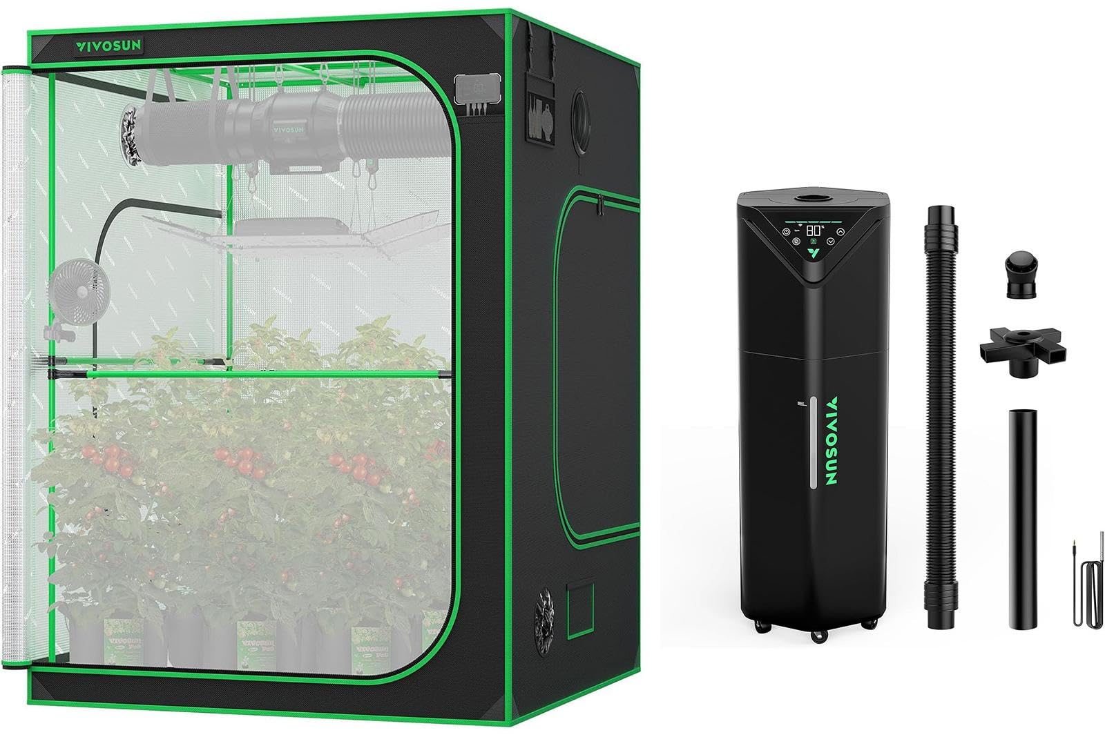 Amazon.com: VIVOSUN P558 60"×60"×80" PRO Grow Tent and AeroStream H19 ...