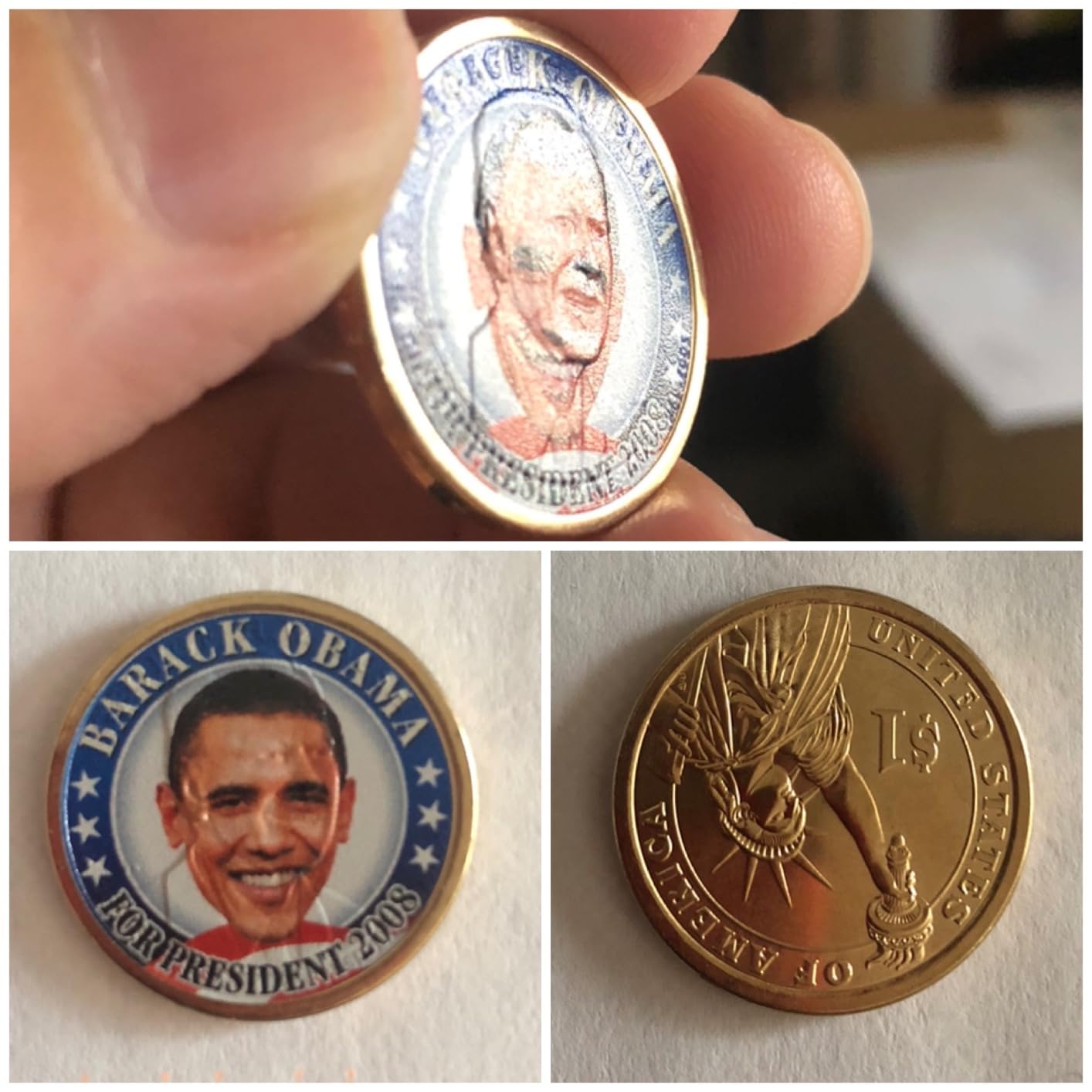 Amazon.com: BARACK OBAMA FOR PRESIDENT 2008 Rare Campaign Issue ...