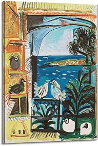 Amazon.com: JAHER Pablo Picasso Paintings - (Studio - Pigeons) Poster ...