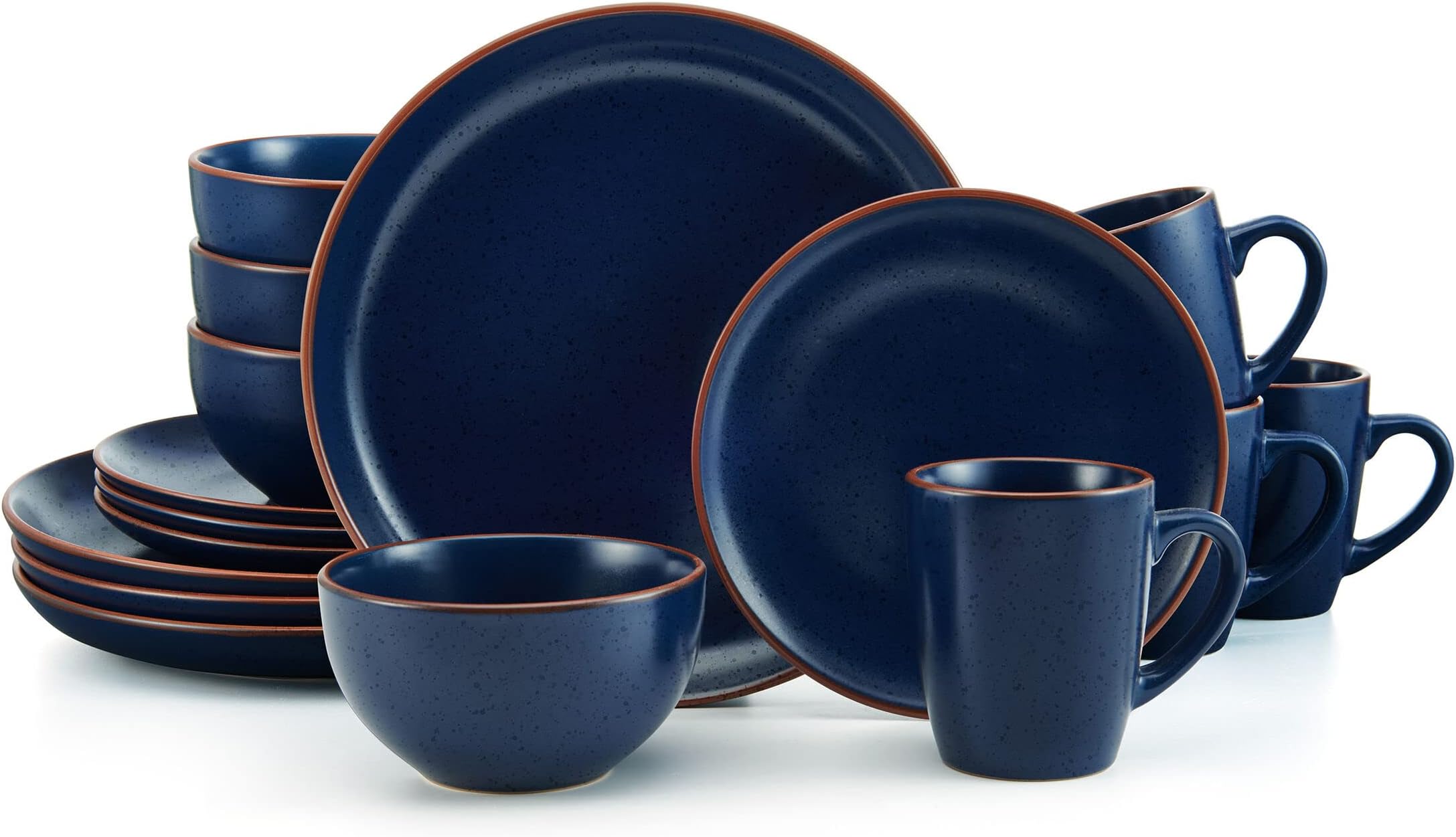 Amazon.com | Gibson Home Everyday Plus 12 Piece Round Stoneware ...