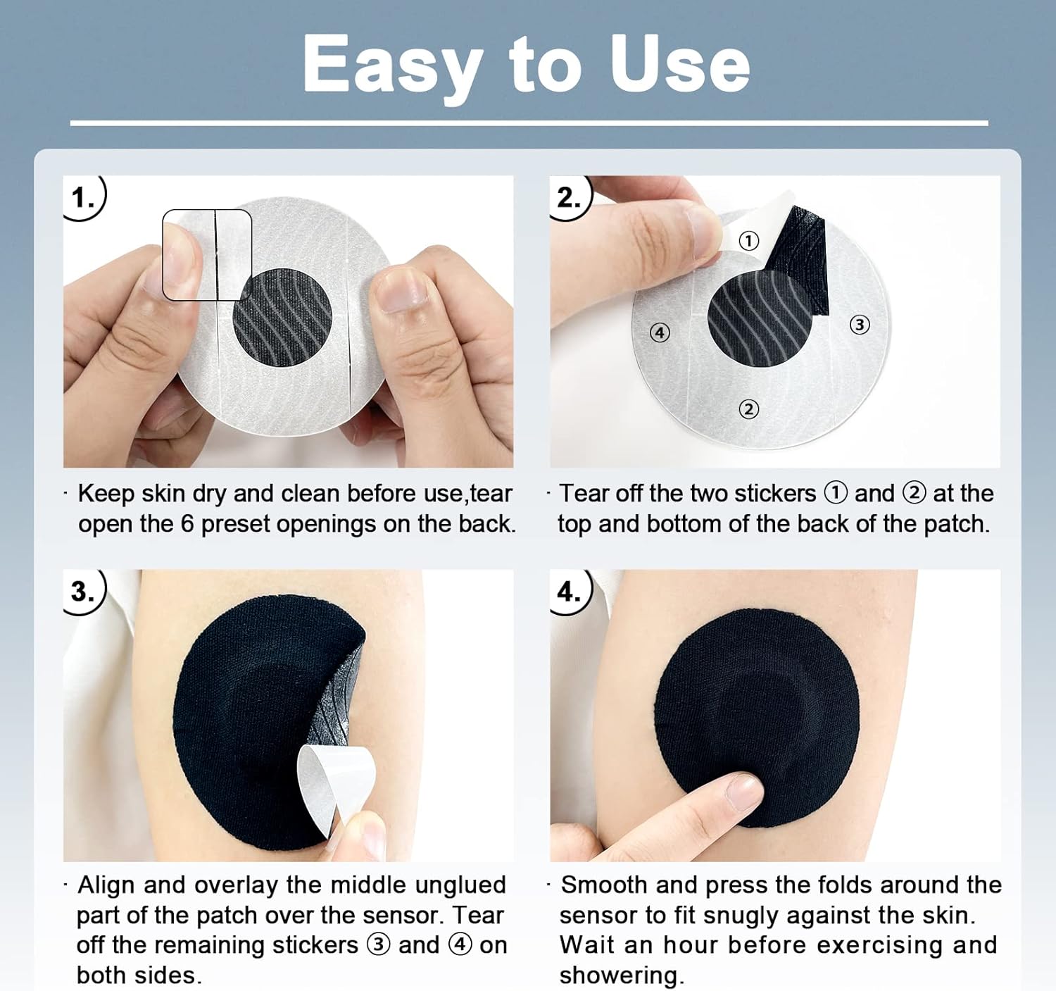 Buy Freestyle Adhesive Patches(20 Pack), Intended for Freestyle Libre 2 ...