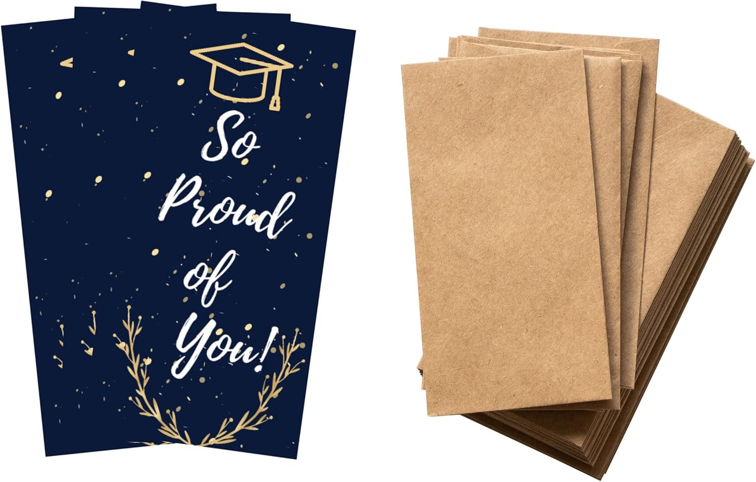 Amazon.com: PINKEESEA 10 Pack Graduation Money Holder Cards with Kraft ...
