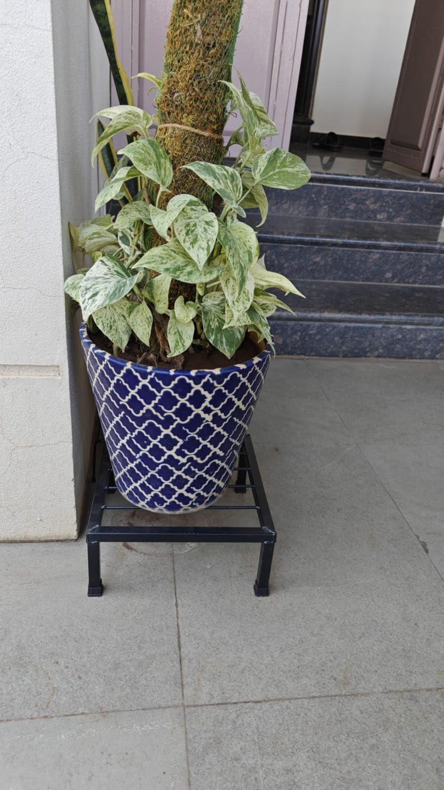 Patio Planet Metal Planters Square Shape Thick and Strong Leg |Black ...