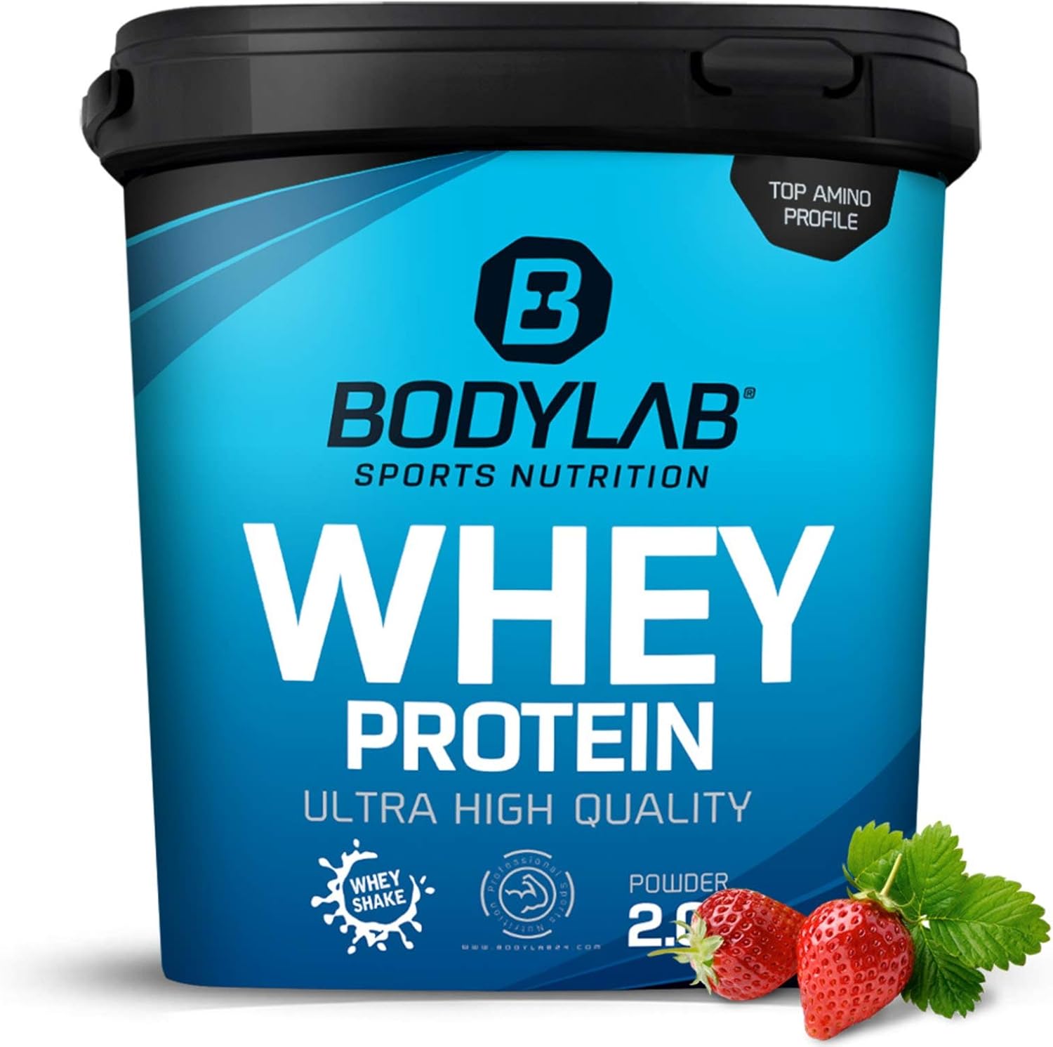 Bodylab24 Whey Protein Powder Fraise 2kg, pour des muscles plus forts ...