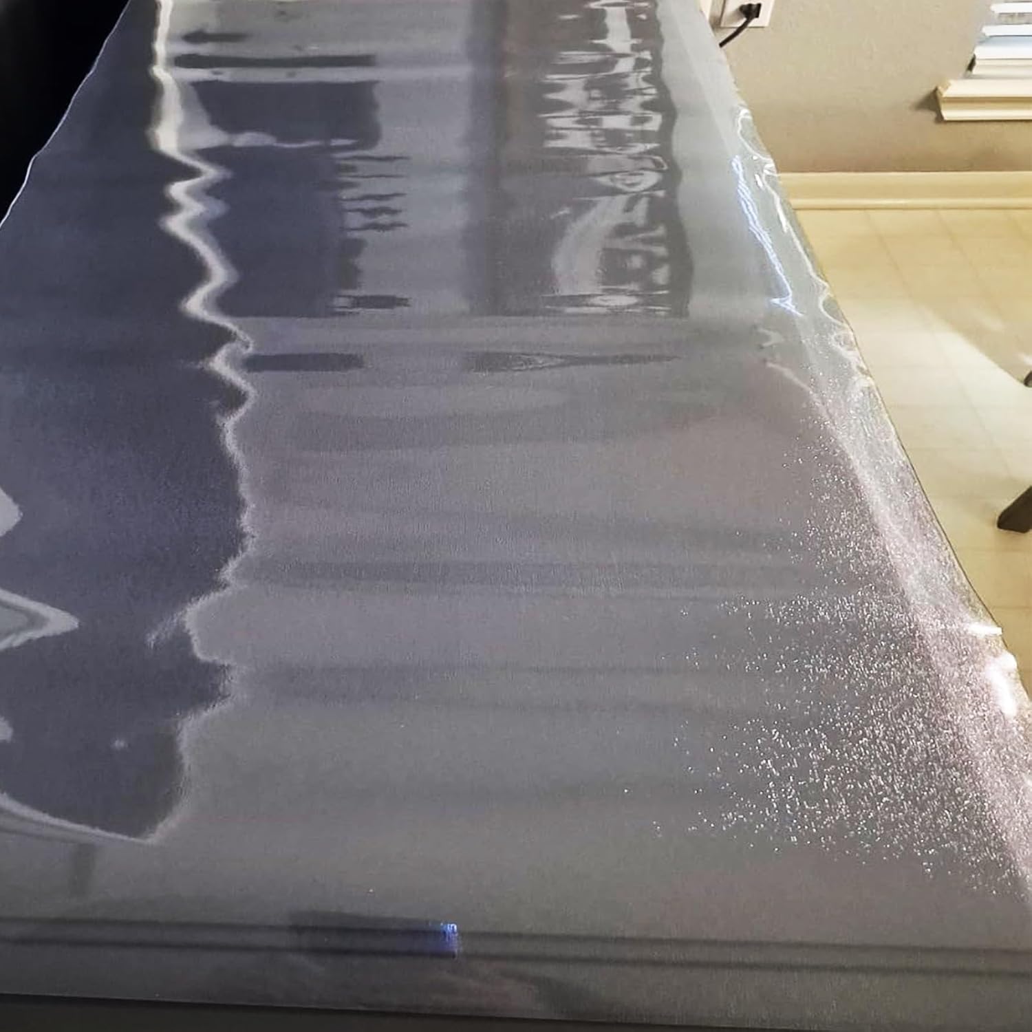 Amazon.com: Clear PVC Table Cover Protector 28x82 inchs / 70x209 cm, 2 ...