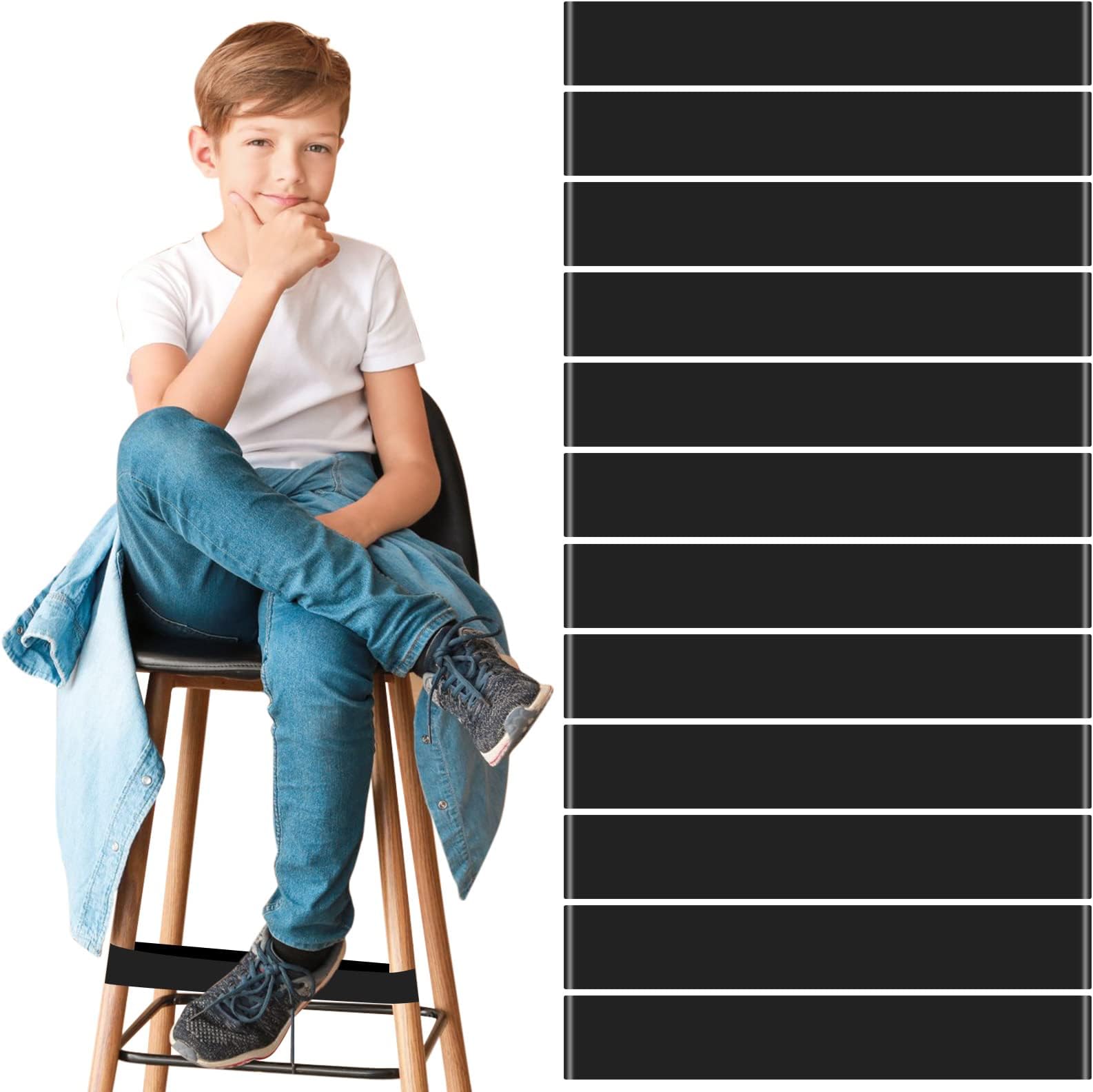 Amazon.com : Charniol 24 Pcs Classroom Chair Bands for Kids with ...