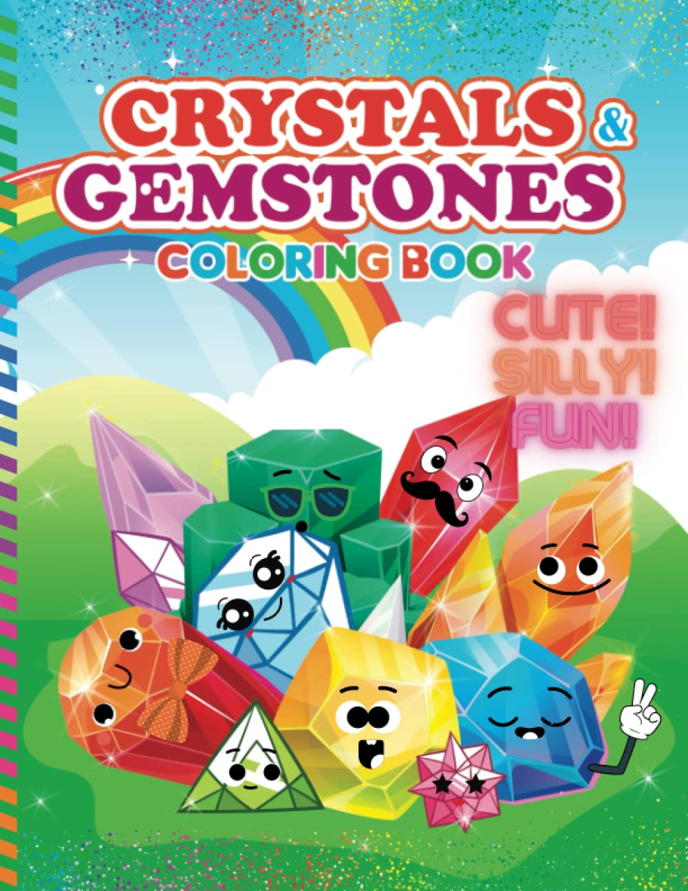 Crystals & Gemstones Coloring Book: A Crystal-Themed Activity Book For ...