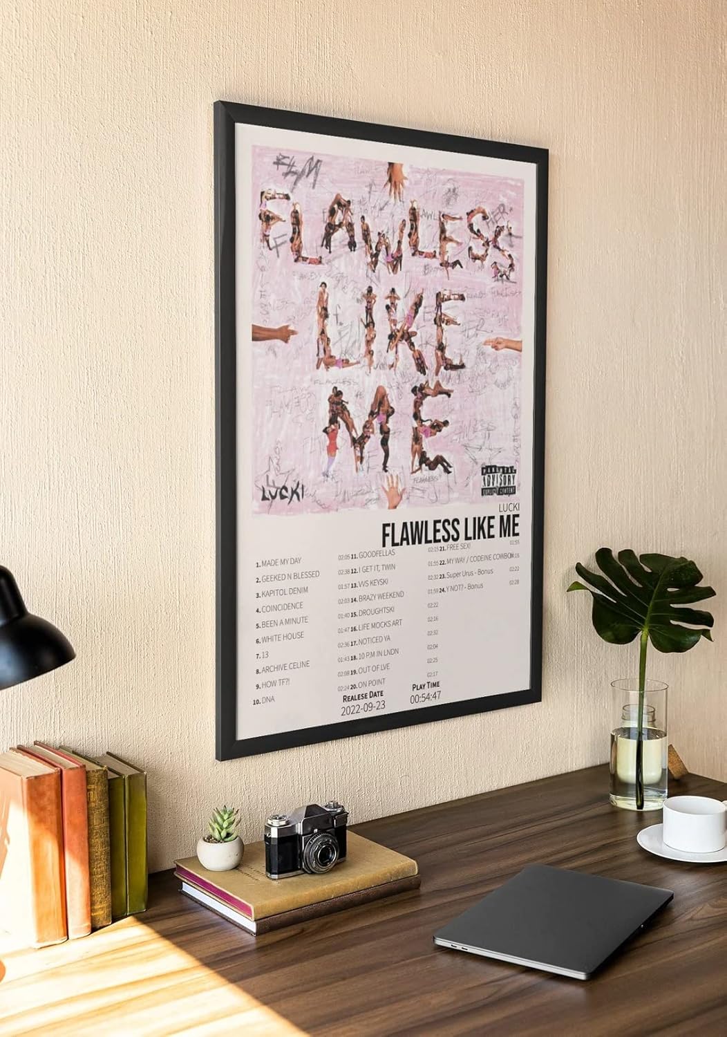Lucki - Flawless Like Me | Album Cover Poster For Wall Art | Home Decor ...