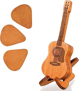 Amazon.com: Wooden Guitar Pick Holder with Stand Guitar Pick Box ...