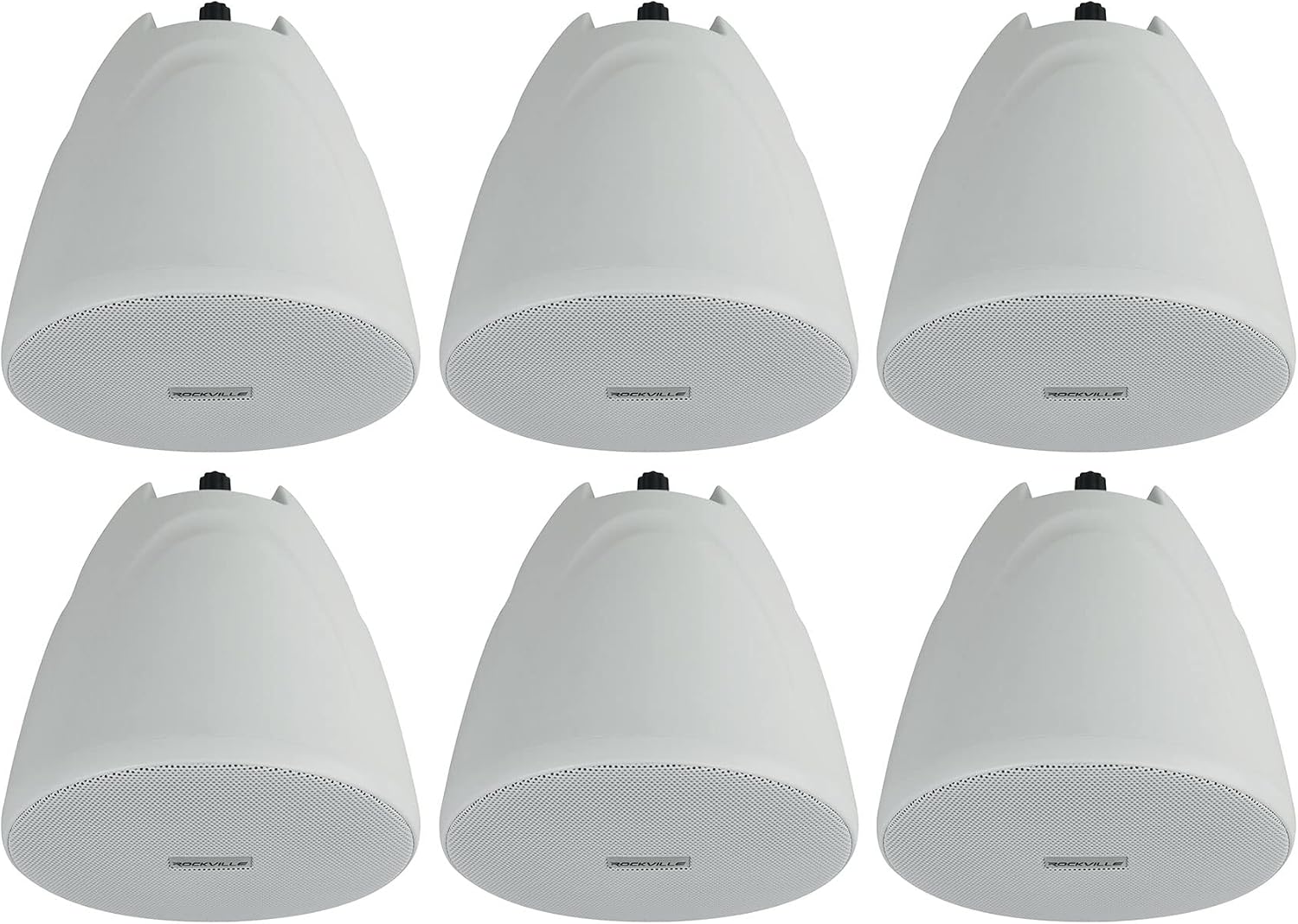 Amazon.com: Rockville 6 PEN-40T White 4" 70V Hanging Pendant Speakers ...