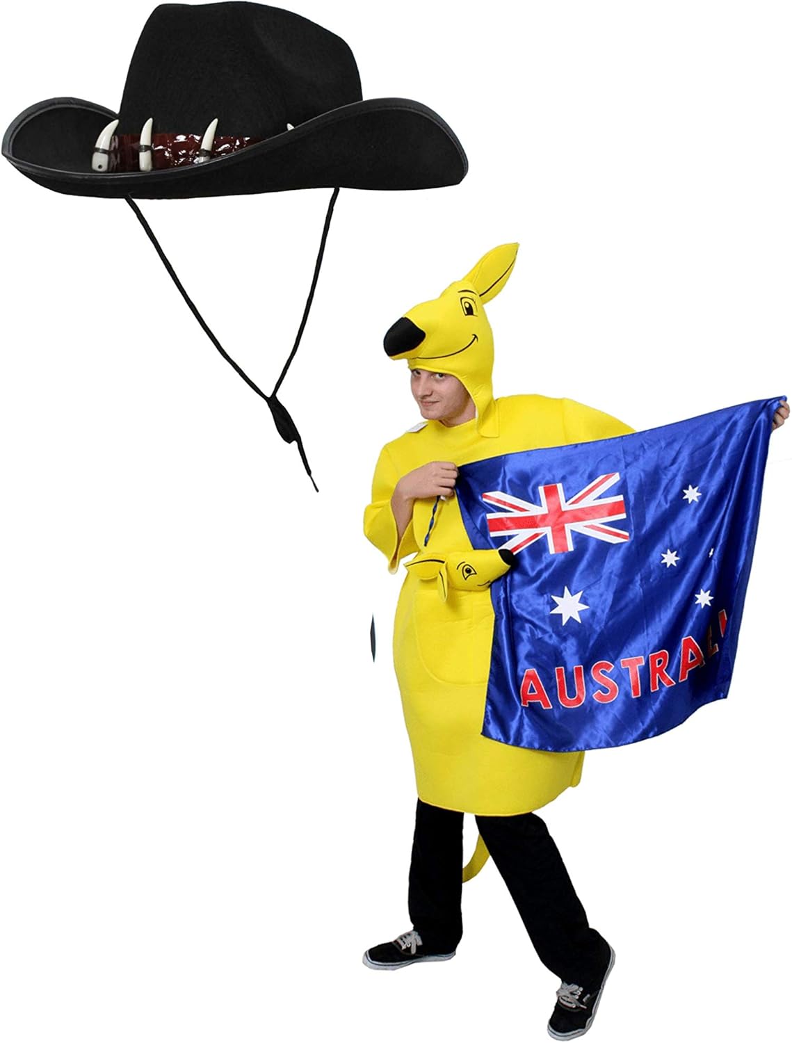 SeeMeInThat Australian Hat Fancy Dress Explorer Mens Crocodile Dundee ...