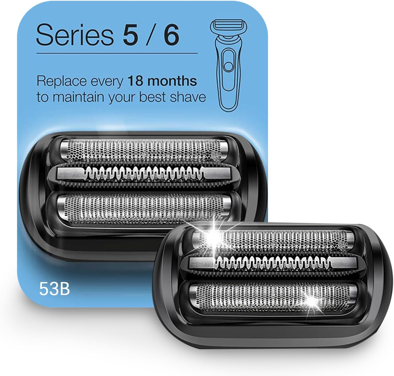 Amazon.com: Series 5/6 53B Replacement Head Shaver Head Accessories for Braun Series 5 Shaving ...