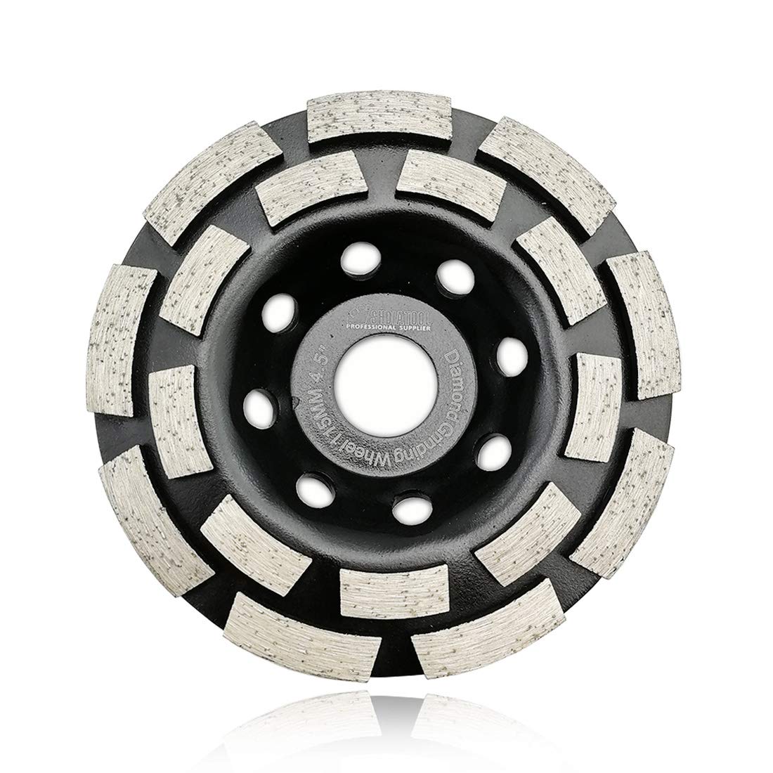 SHDIATOOL Concrete Diamond Grinding Cup Wheel 4-1/2-Inch, Double Row ...