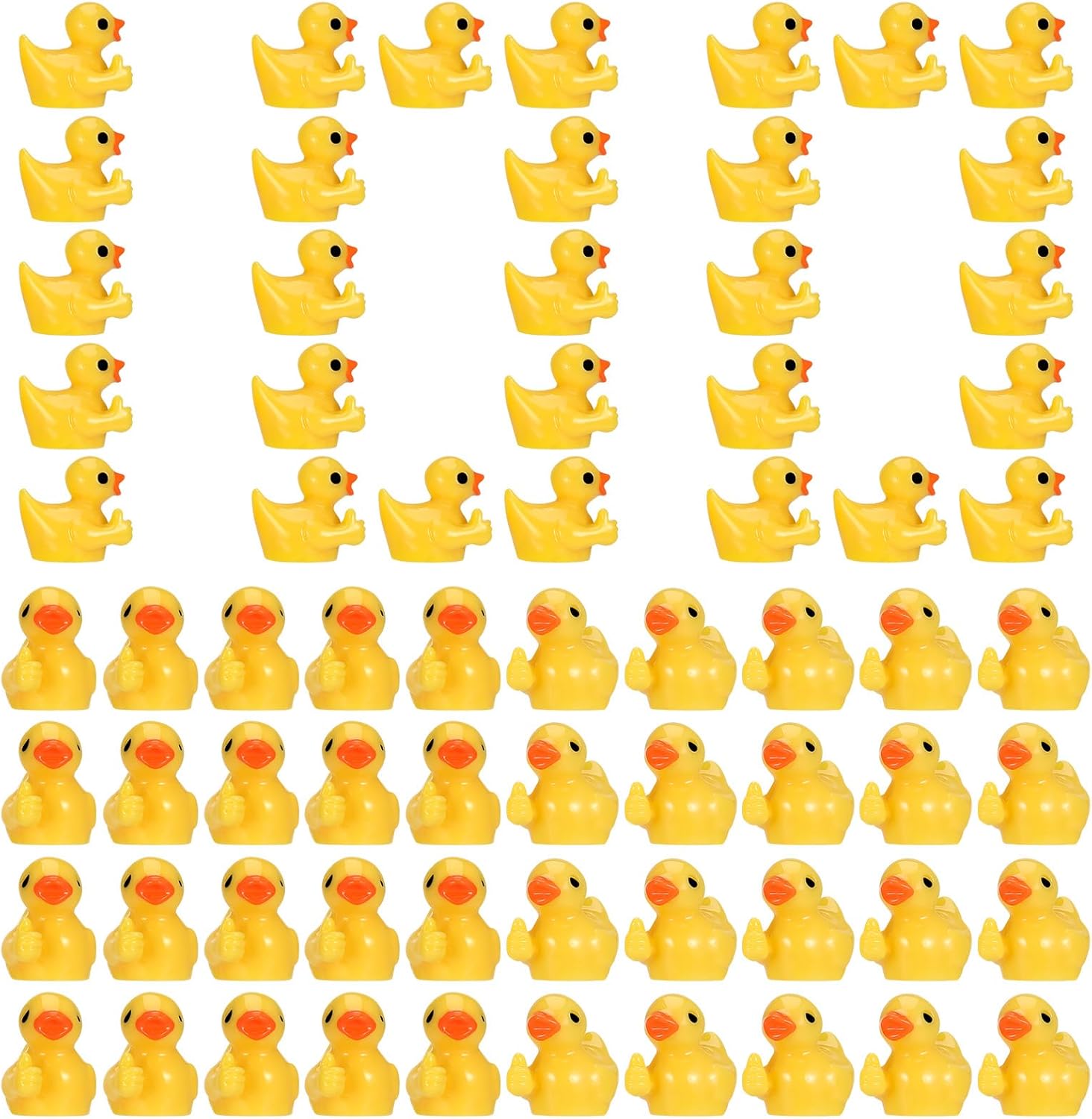 Amazon.com: GGSTDDUP 100 Pcs Thumbs Up Ducks, Funny Finger Resin Ducks ...