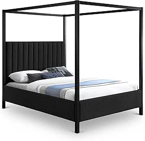 Amazon.com: Meridian Furniture KellyBlack-K Kelly Collection Modern ...