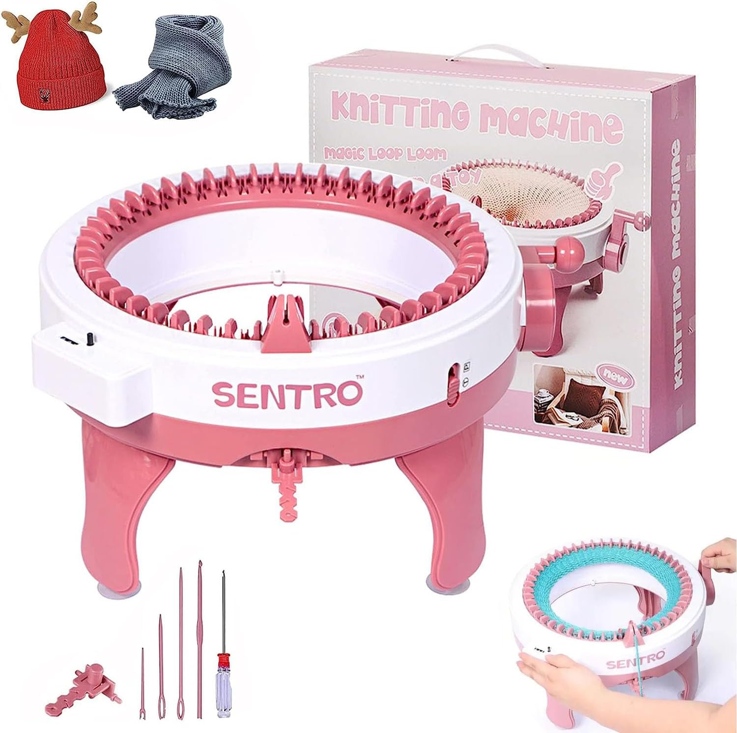 Amazon.com: FmnyYaid 48 Needles Knitting Machine with Row Counter ...