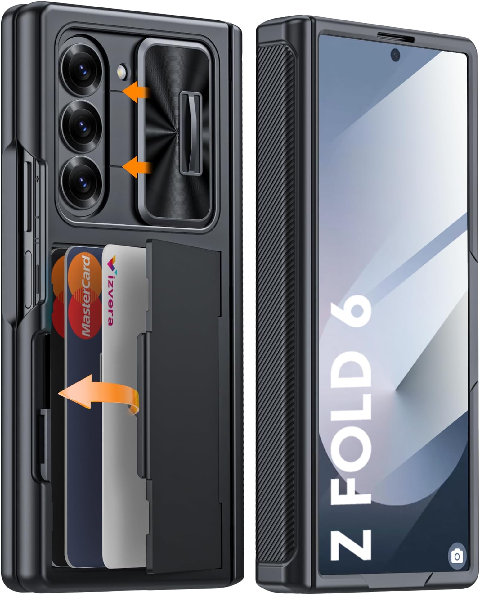 Amazon.com: Vizvera for Samsung Galaxy Z Fold 6 Case RFID Wallet with ...