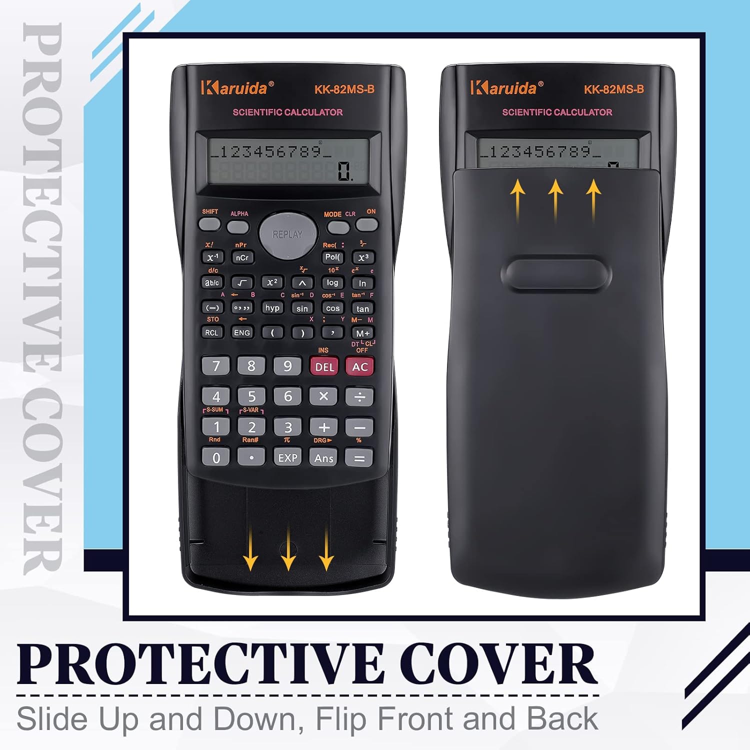 Buy 2 Pack Scientific Calculator 2 Line Fraction Calculator with ...