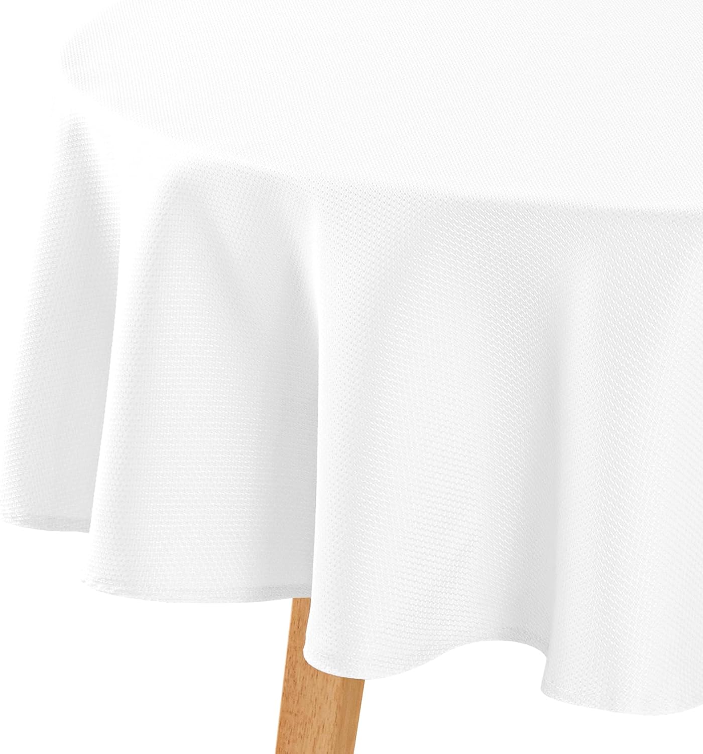 Amazon.com: Hiasan Round Textured Tablecloth 90 Inch - Waterproof ...